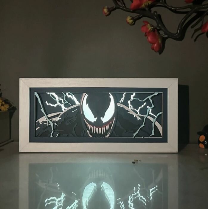 Аниме ночник Веном RGB. Venom персонаж комиксов Marvel