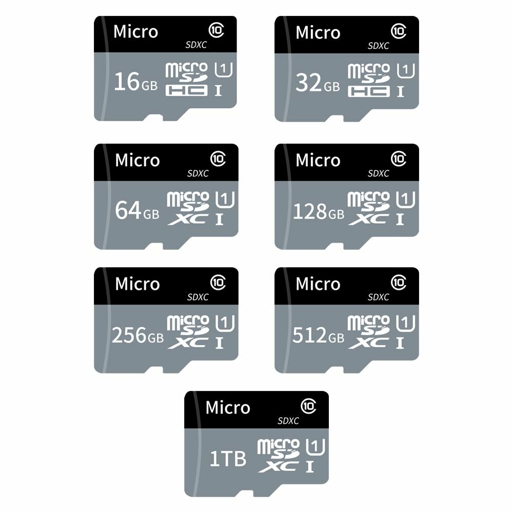 Карта памяти 16GB TF U1 Class 10 для камеры, телефона, регистратора