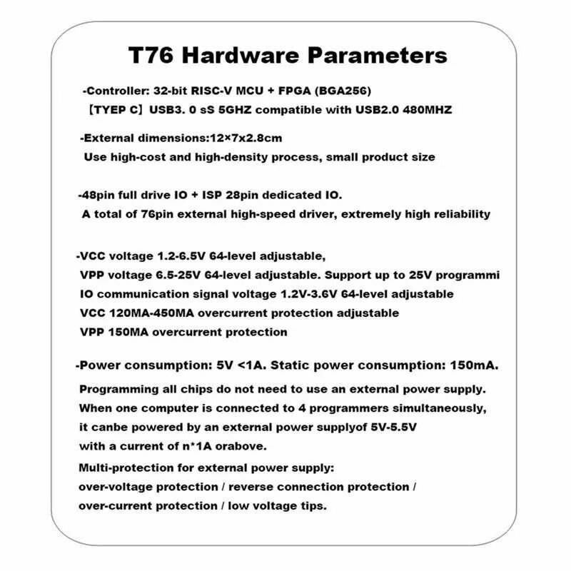 Для T76 USB3.0 Программатор Сменный Тестер Микросхем — фото 1