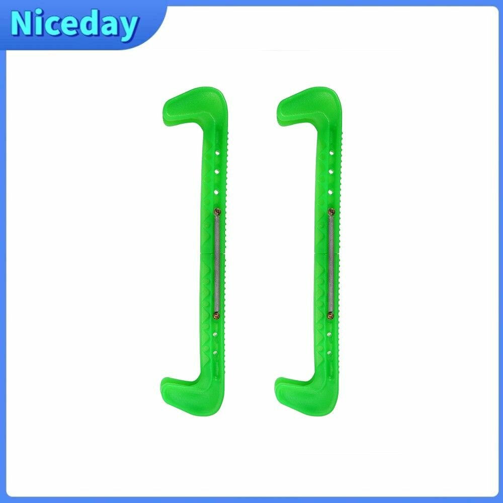 1 Пара Пластиковых Регулируемых Защитных чехлов Для Лезвий Коньков (зеленый)