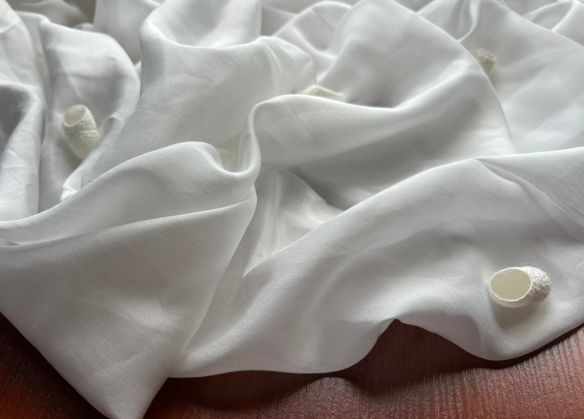 Шёлк+Вискоза, смесовый шелк, 11 Момми Ширина 140 См, Шёлковая Ткань Креп-сатин