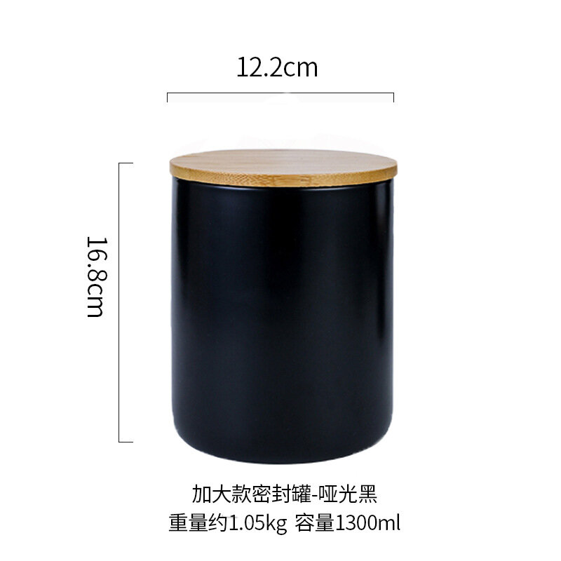 Керамическая банка для хранения, банка для круп, герметичная кухонная банка для дома, банка для хранения кофейных зерен большой вместимости, банка для чая, банка для сахара.
