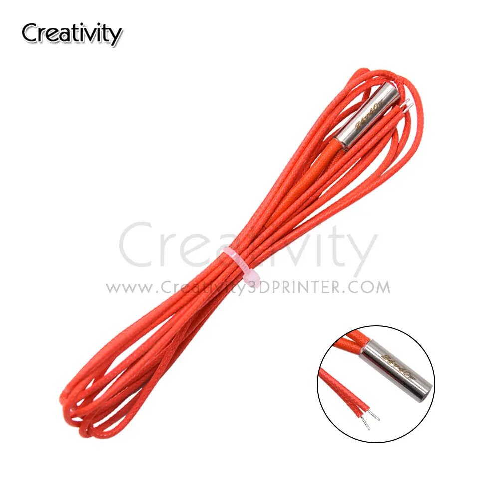 Термистор и картриджный нагреватель для 3D-принтера Ender3 100K Creativity 1M 24V Heater