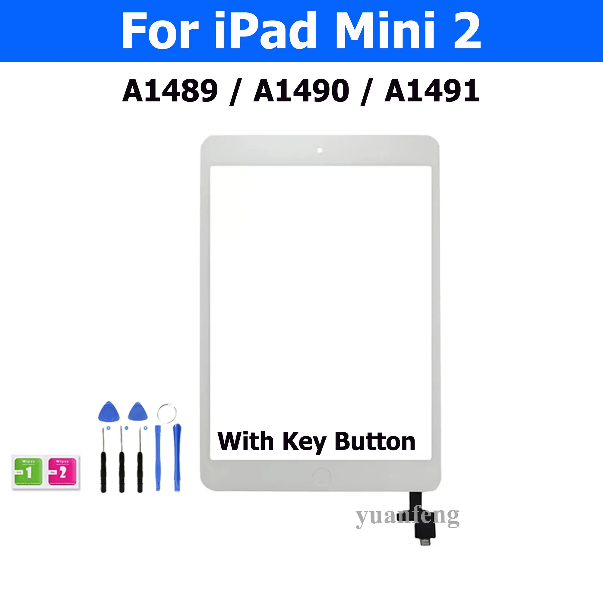 Дисплей для Apple iPad Mini 2 YLLMAOO White Touch