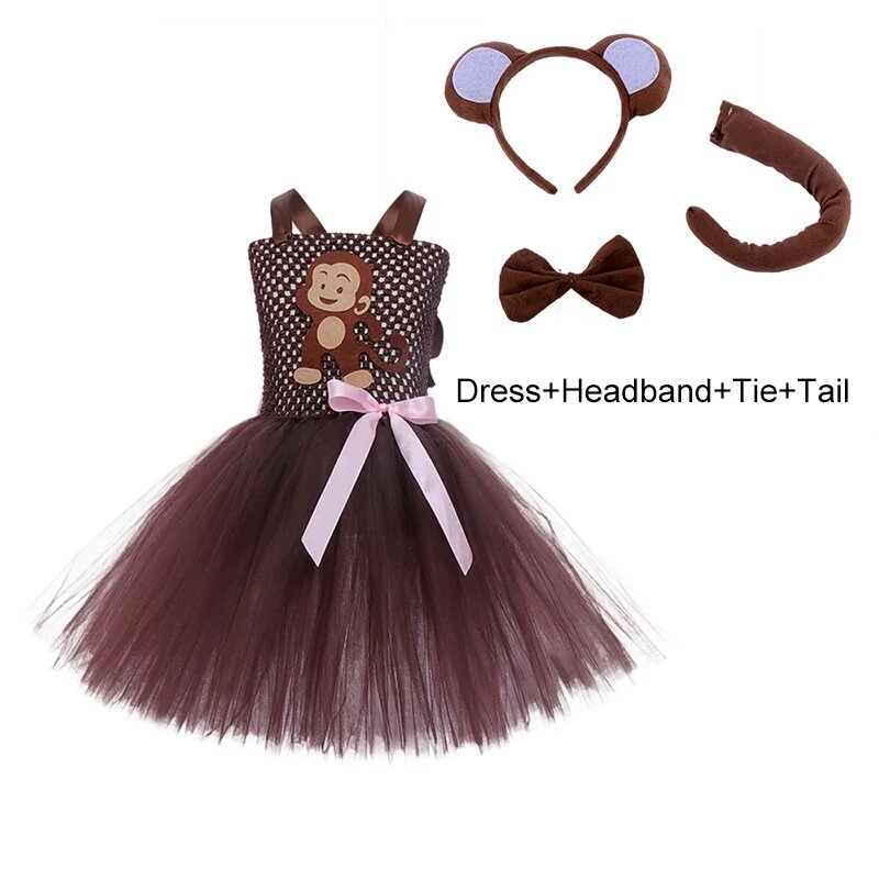 Платье для косплея лисы YI NA SHENG WU XL-140cm, Brown monkey