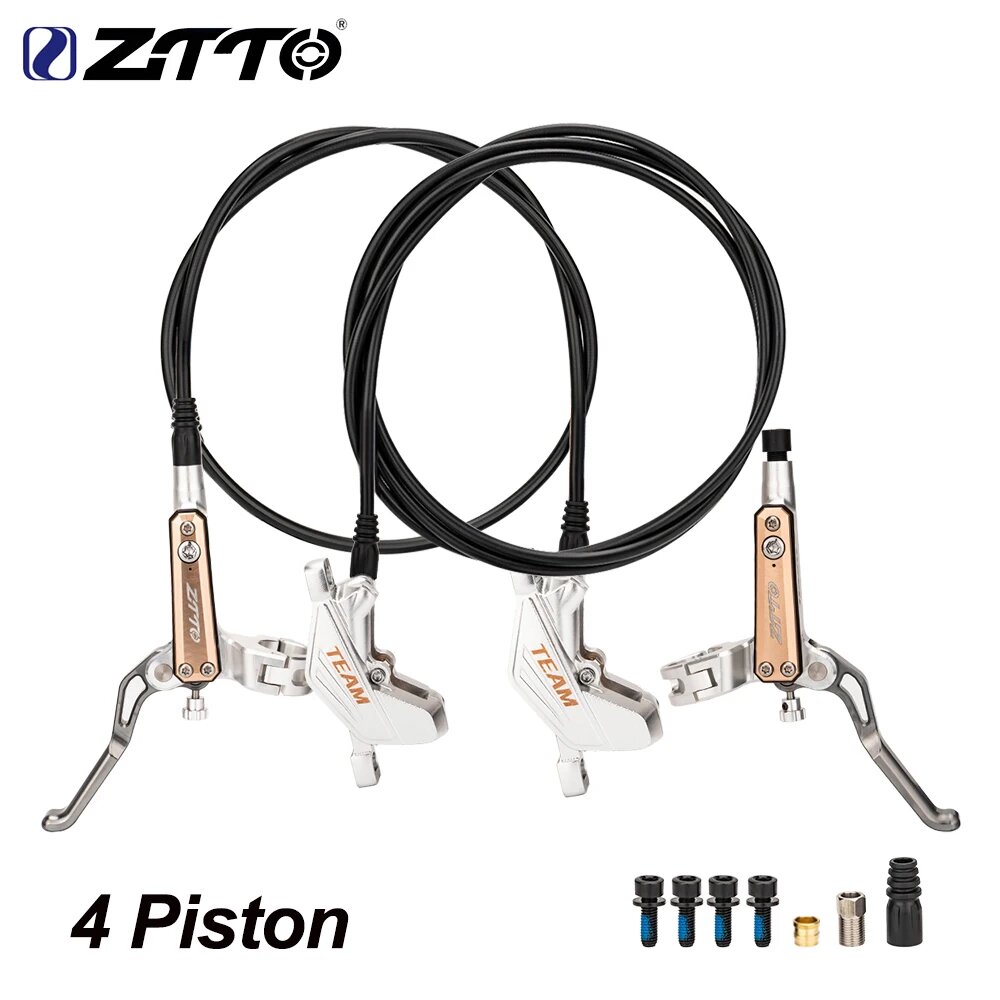 ZTTO Team 4 Piston Hydraulic Disc Brake Silver
