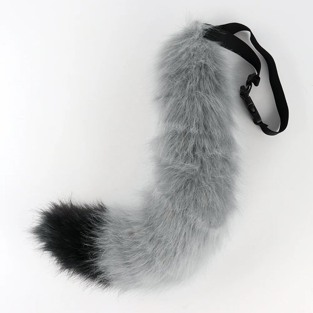 Хвост для косплея, серый, Tail only