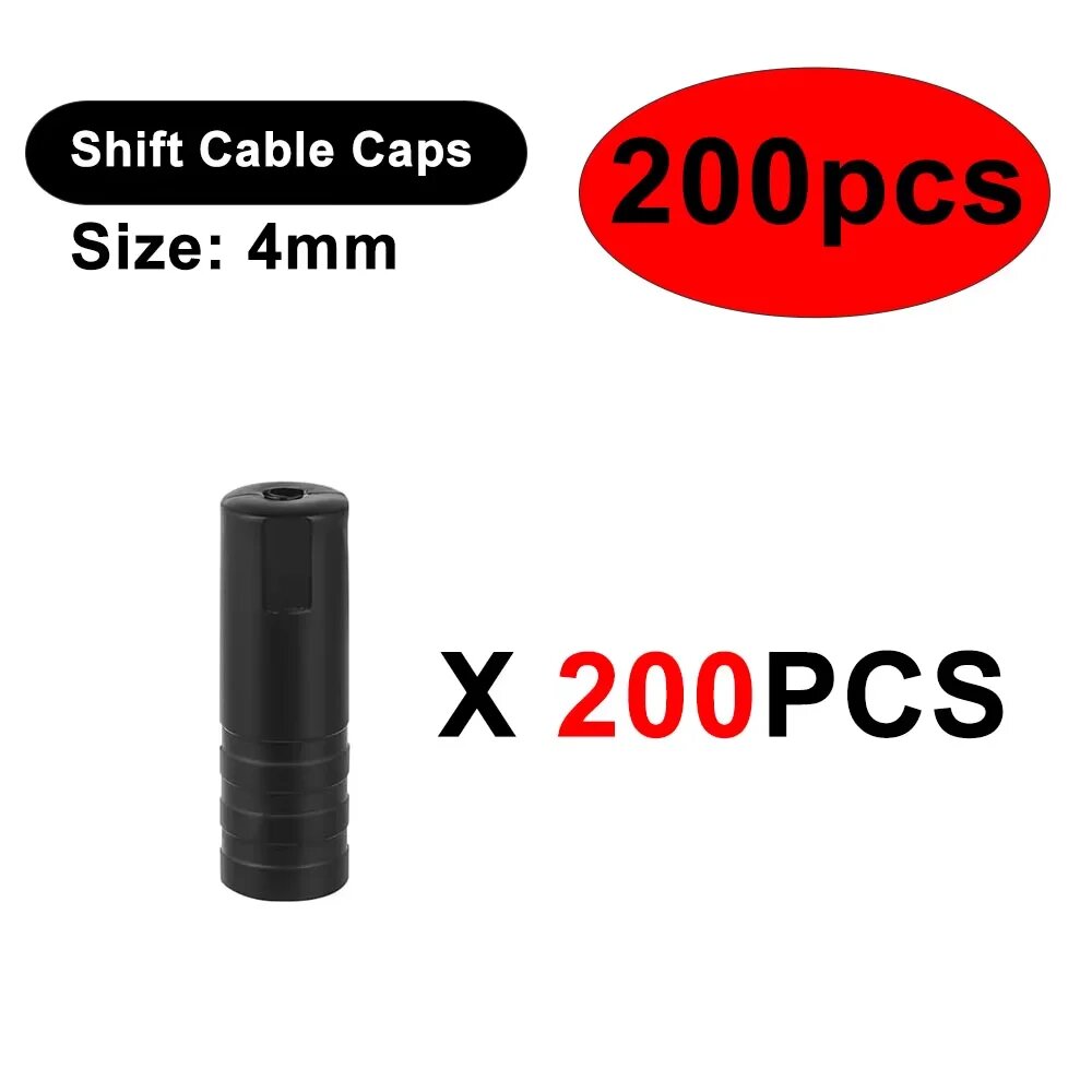 Заглушки для тросов велосипедных 20/50/100 шт. 200pcs-4mm Shift