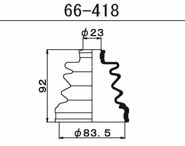 Пыльник шруса Maruichi 66-418