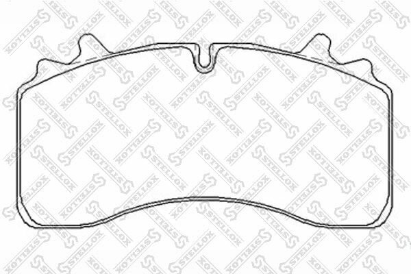 Колодки дисковые с р/к 29162 22.5' для SAF SKRB 9022WI Wabco Integral 8511427SX STELLOX