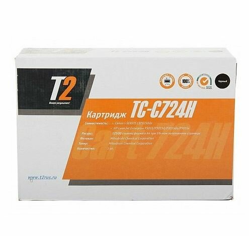 Картридж лазерный T2 TC-C724H HP LaserJet Enterprise P3015/P3015d/P3015dn/P3015x