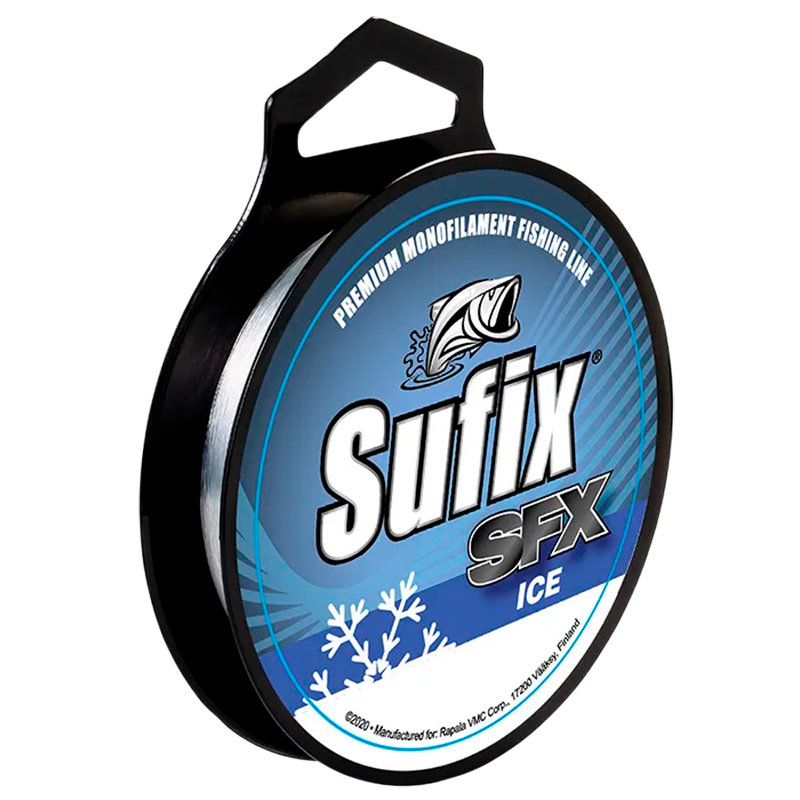 Монофильная леска Sufix SFX Ice 100 м. - разрывная нагрузка 2 кг, диаметр 0.14 мм.