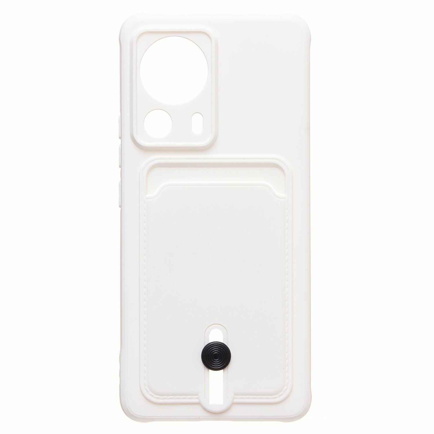 Чехол-накладка для Xiaomi 13 Lite (белый) - SC304 с картхолдером