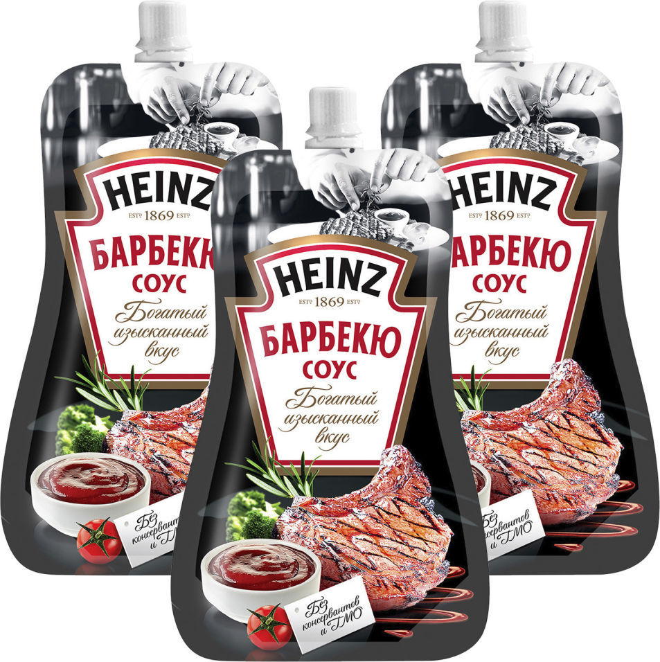 Соус Heinz Барбекю томатный 200г х3шт
