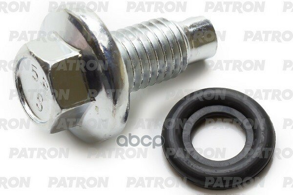 Пробка масляного поддона (M12X15X1,75) OPEL: Antara 2007-2015, Astra G/J 1998-2017, Insignia 2008-20 PATRON арт. P160098