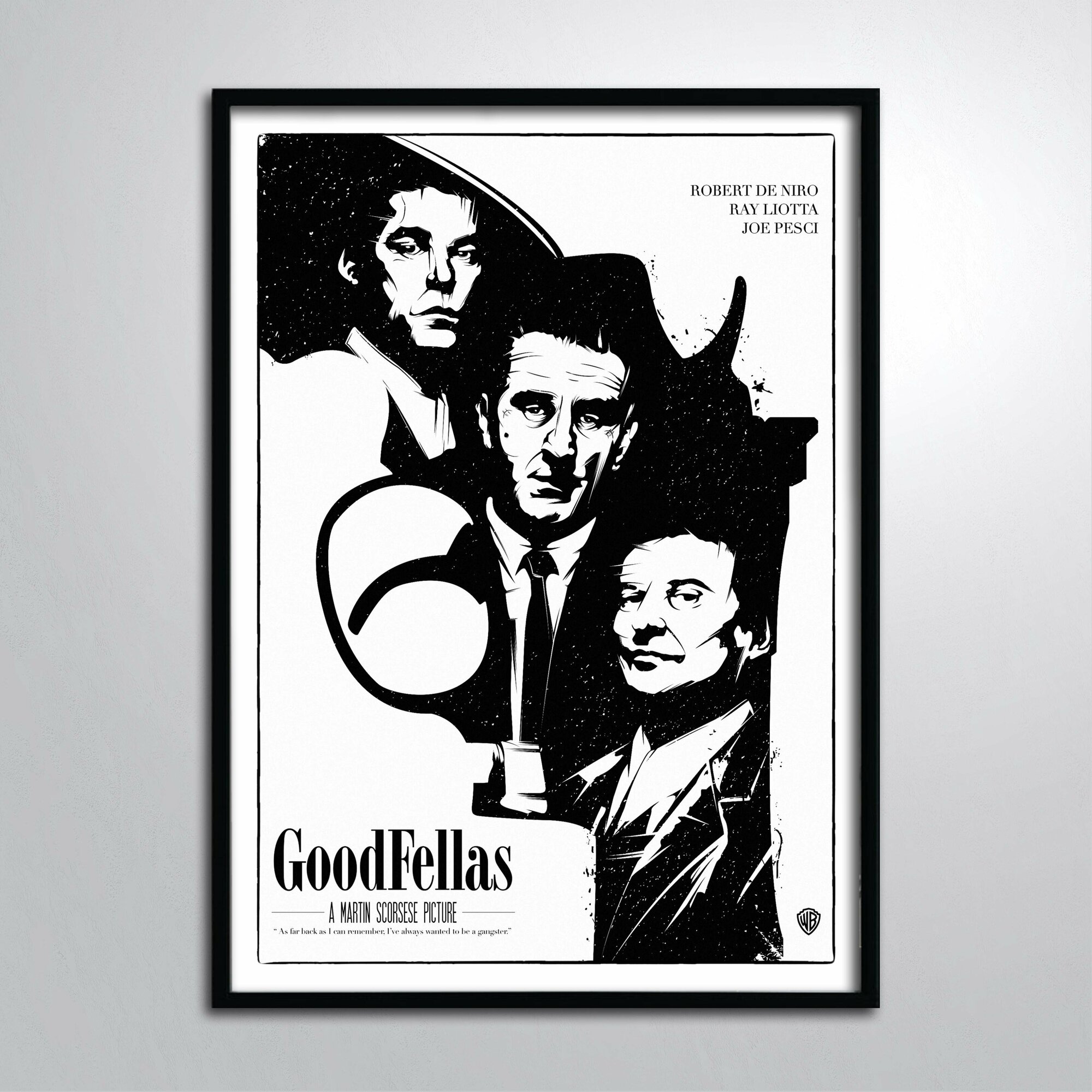 Постер без рамы/Славные парни (1990) Мартин Скорсезе Роберт Де Ниро Рэй Лиотта Джо Пеши ART Goodfellas