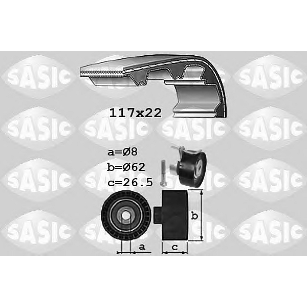 SASIC 1756069 (1672144 / 1E06122051376164 / 3133035130750905) комплект грм