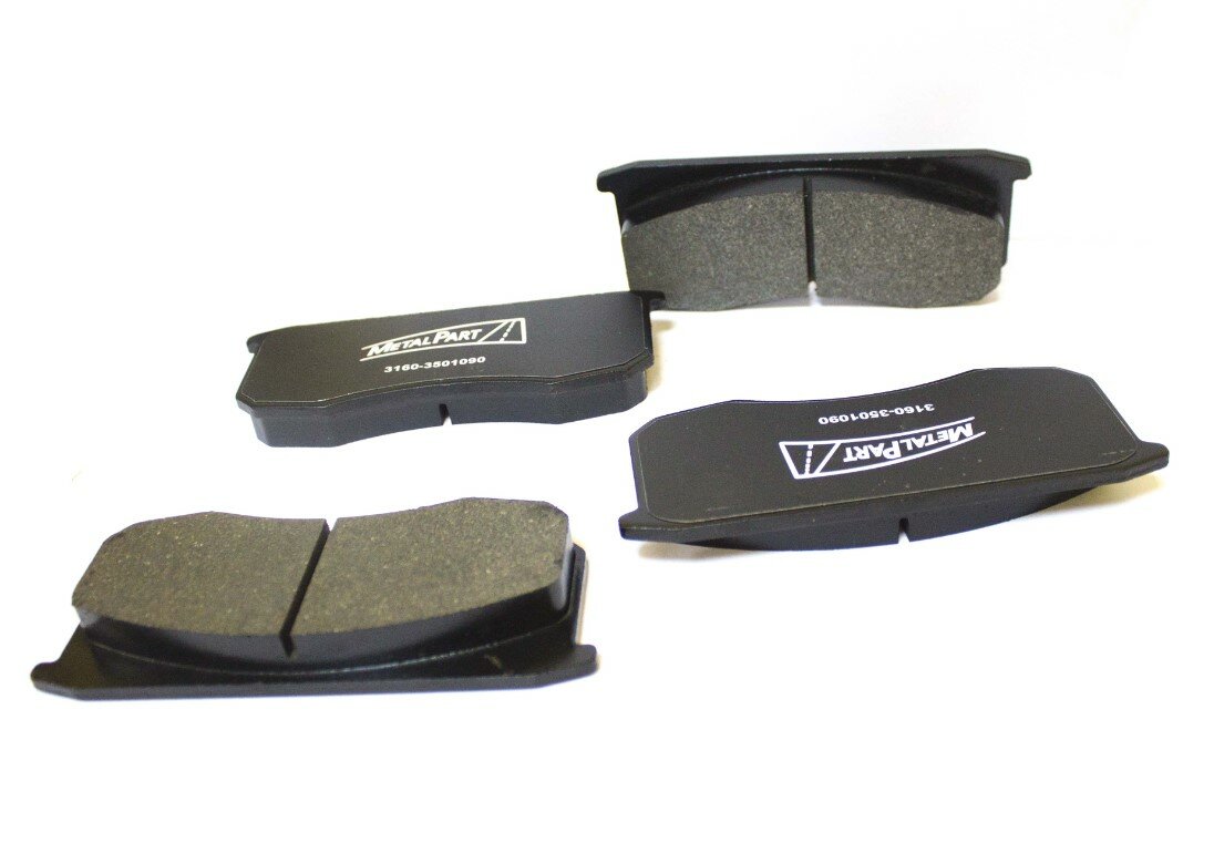 Колодки тормозные УАЗ Хантер, Патриот передние (бесшумные) MetalPart