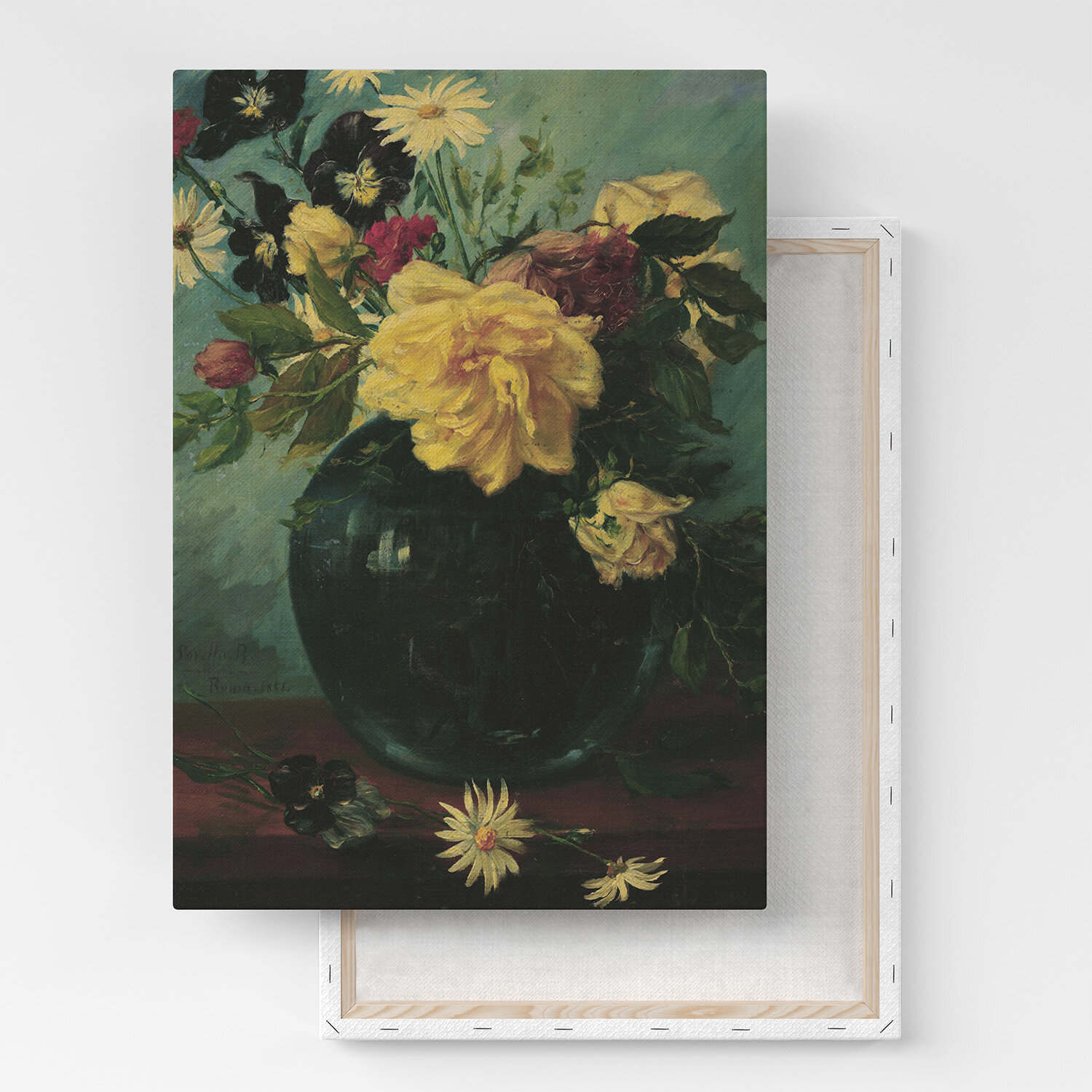 Картина на холсте, репродукция / Хоакин Соролья - Flores / Размер 40 x 53 см