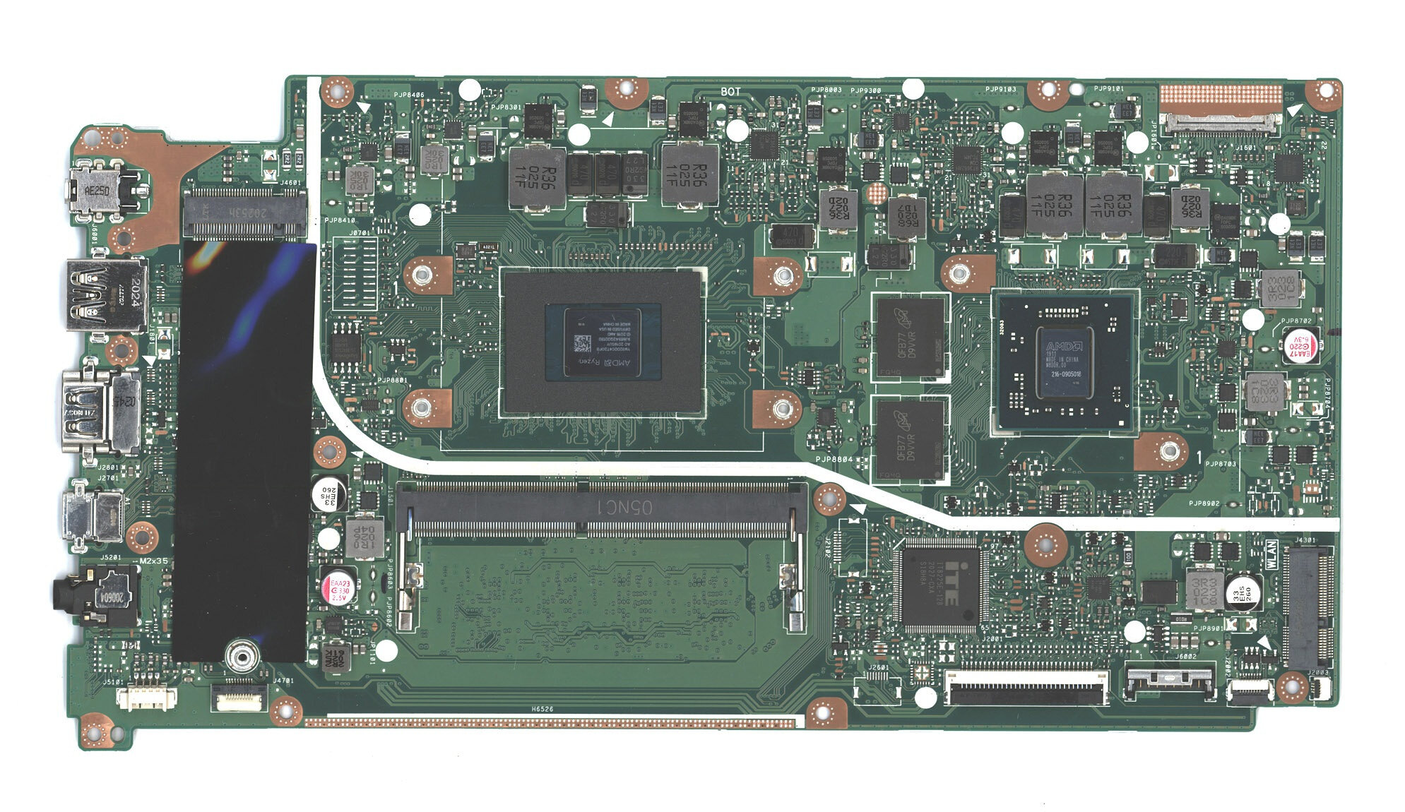 Материнская плата для Asus X712DK 4Gb R3-3200U YM3200C4T2OFG 216-0905018 RX550