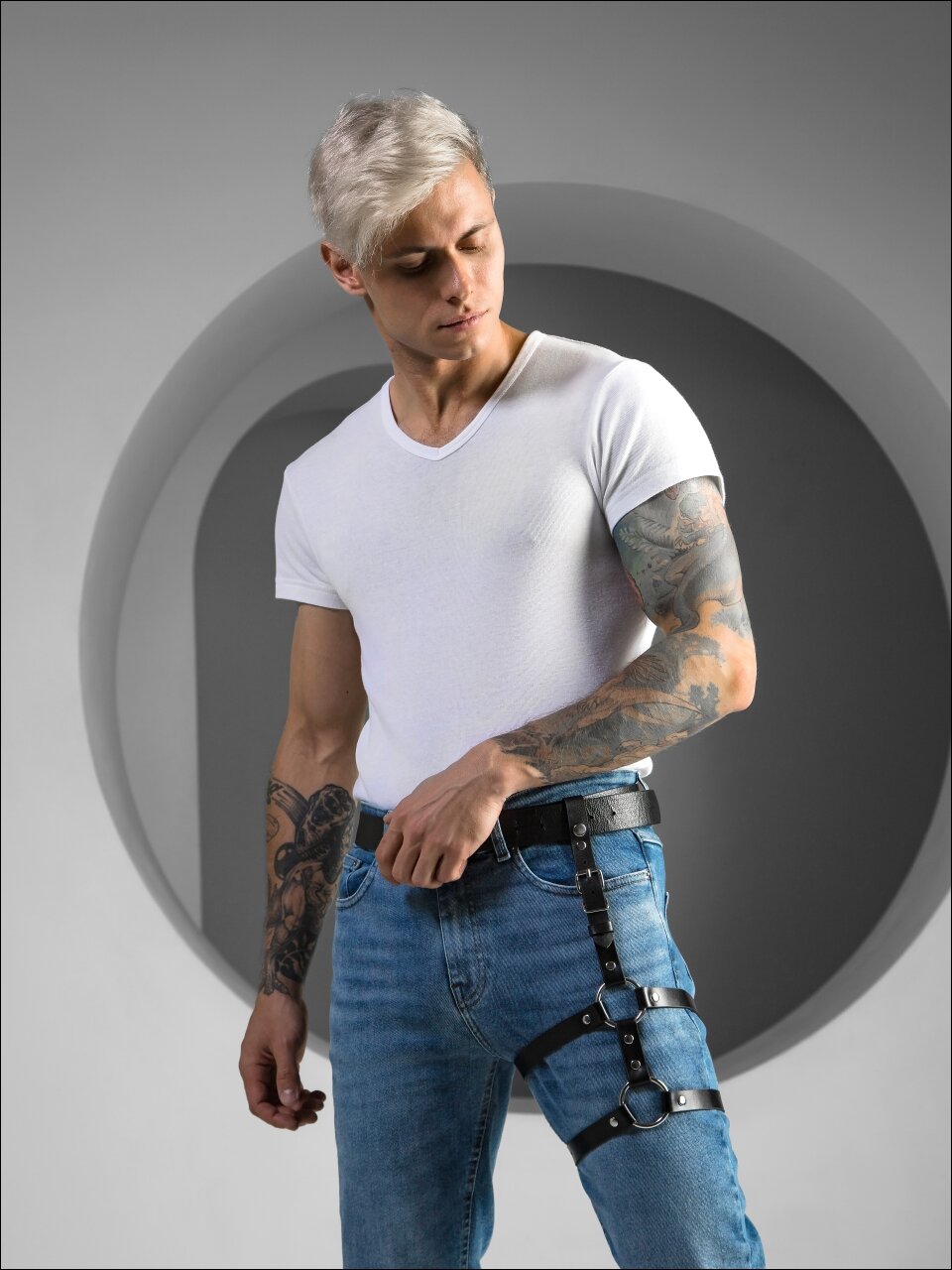 Стильный мужской гартер "ATLANT" - Бог (M/L)