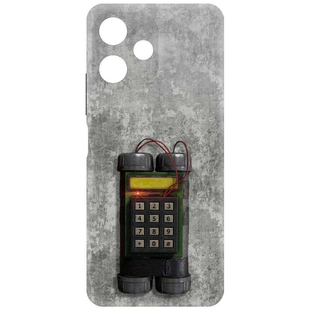 Чехол-накладка Krutoff Soft Case Cтандофф 2 (Standoff 2) - C4 для Xiaomi Poco M6 Pro 5G черный