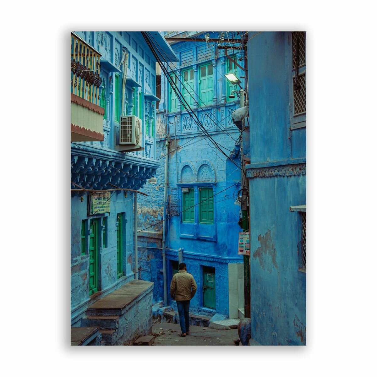 Постер, плакат на бумаге / Улицы Индии / Размер 30 x 40 см
