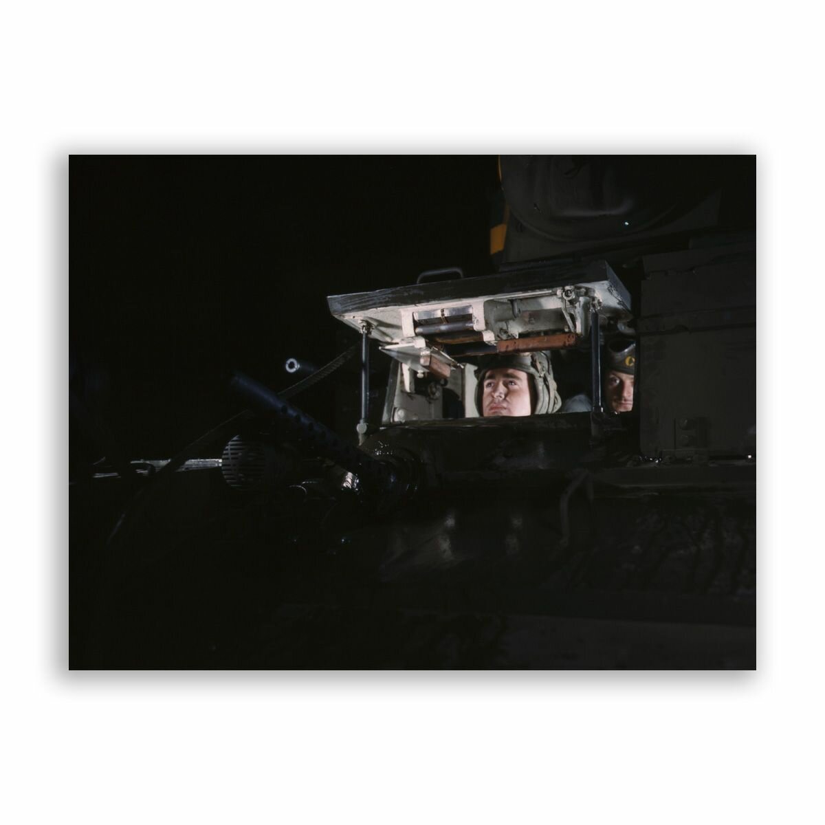 Постер, плакат на бумаге / Американские военные 40-х годов - Танк / Размер 30 x 40 см