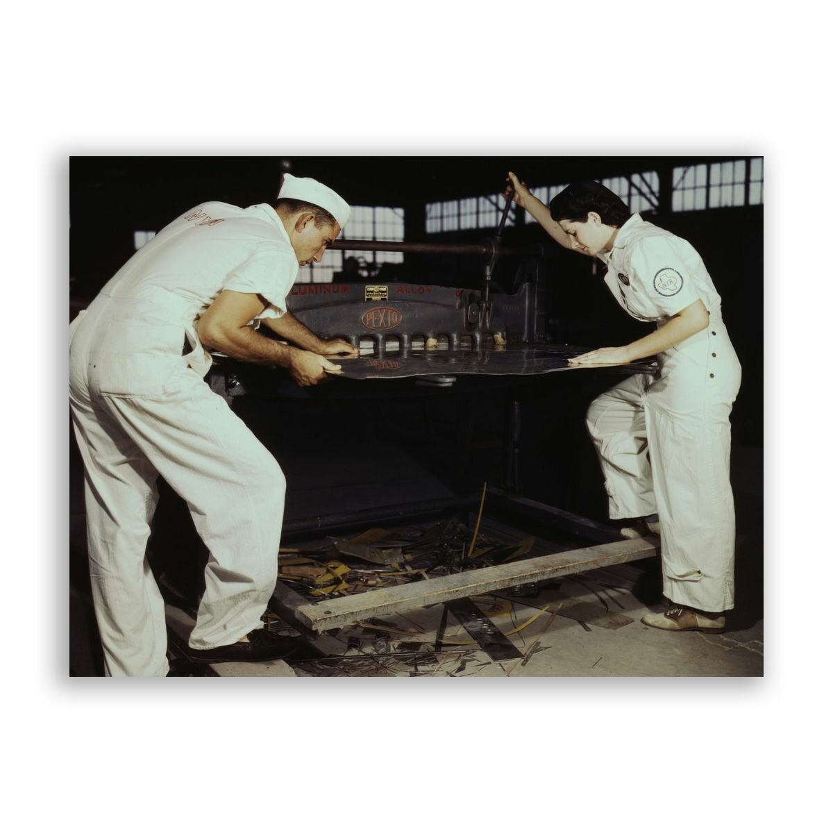 Постер, плакат на бумаге / Ретро фотографии американских рабочих. 1940 год / Размер 30 x 40 см