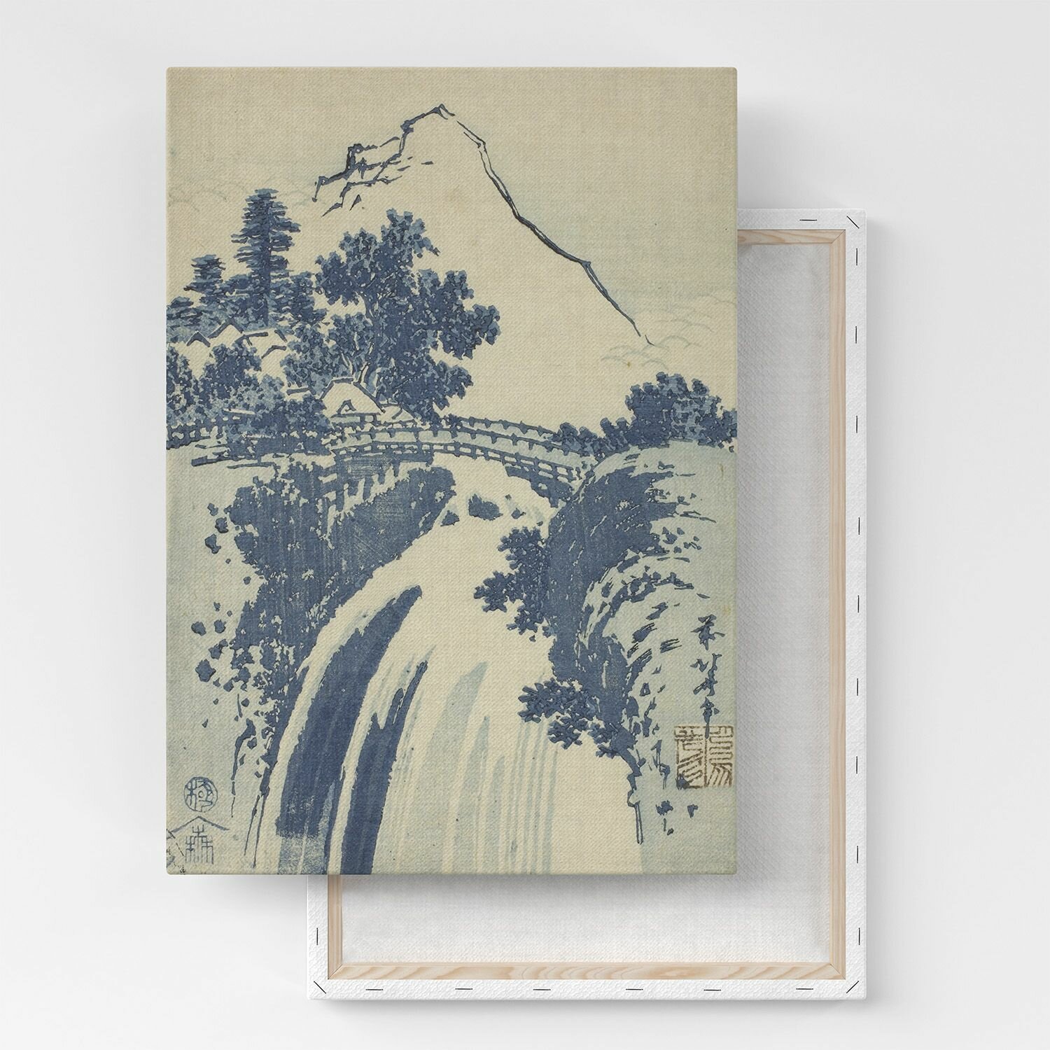 Картина на холсте, репродукция / Кацусика Хокусай / Размер 40 x 53 см