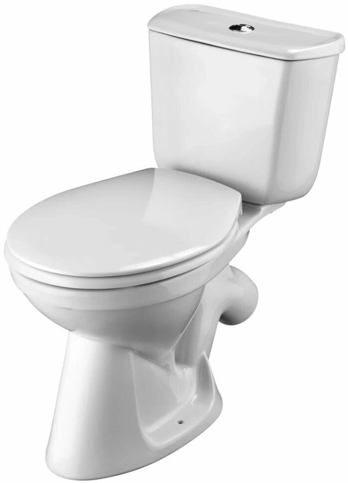 Унитаз-компакт Santek Бриз 1. WH30.2.138 косой выпуск, с сиденьем, белый