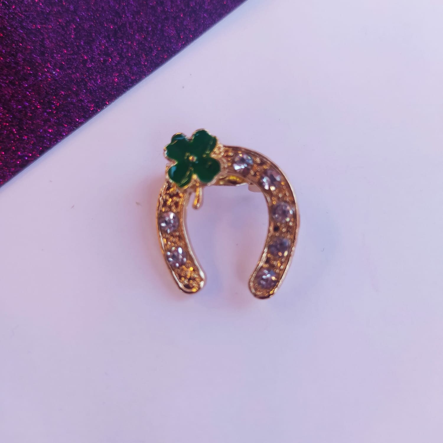 Славянский оберег, брошь, эмаль, стразы