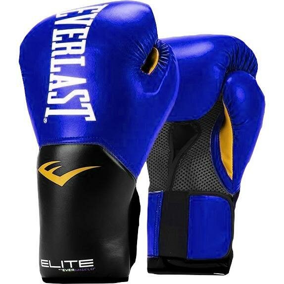 Боксерские перчатки тренировочные Everlast Elite ProStyle - Синий (16 oz)