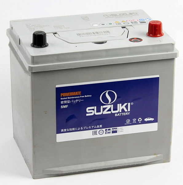 Аккумулятор автомобильный SUZUKI 6СТ-60.0 65D23L 60Ah 520A ОП (230х173х225) D23L 230x173x225