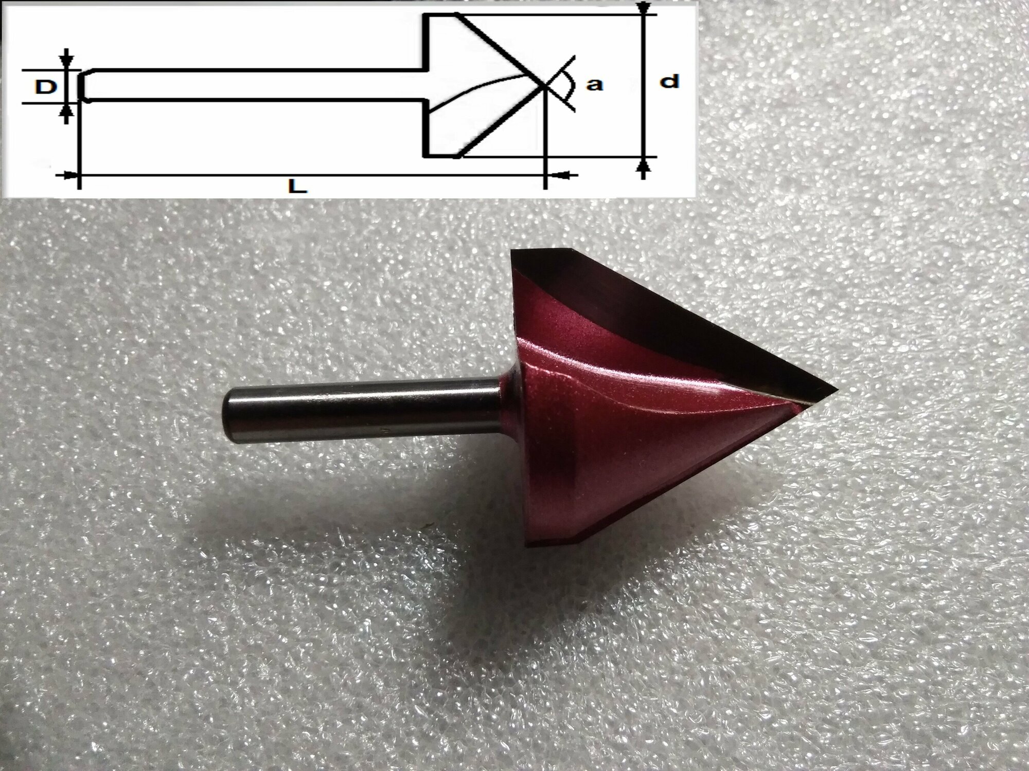 3DV63260 d-32/ h-35/a-60/ D-6 / L-63. X series V-образная фреза для ЧПУ станка.