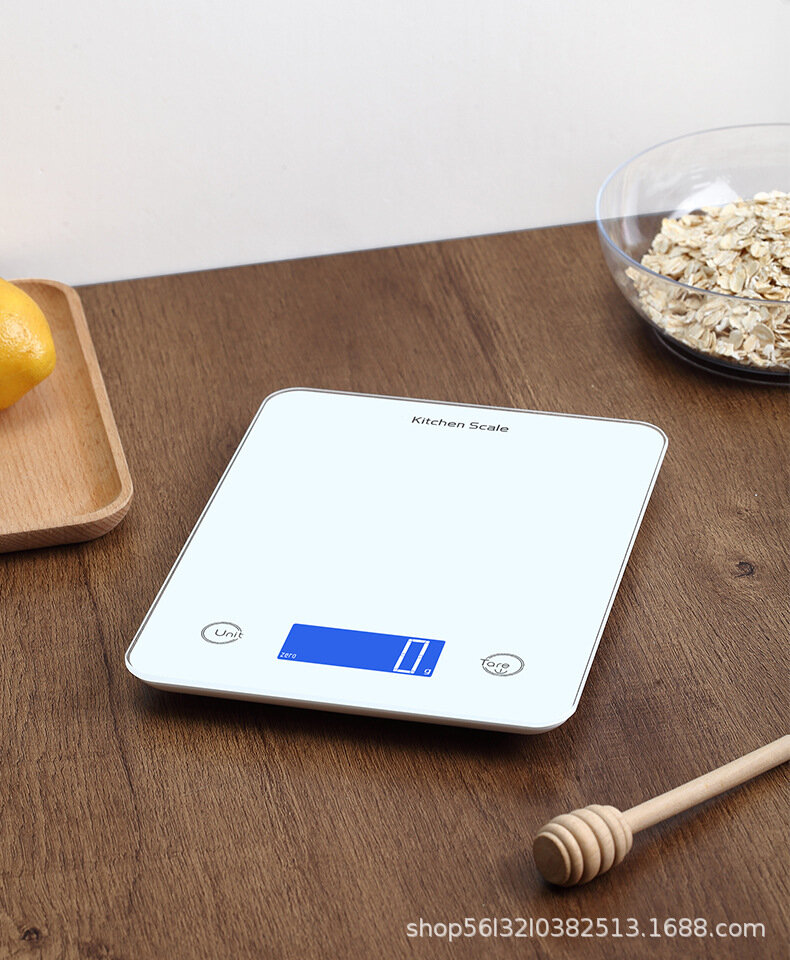 Весы кухонные, электронные Kitchen Scale, до 5 кг водонепроницаемые, белые