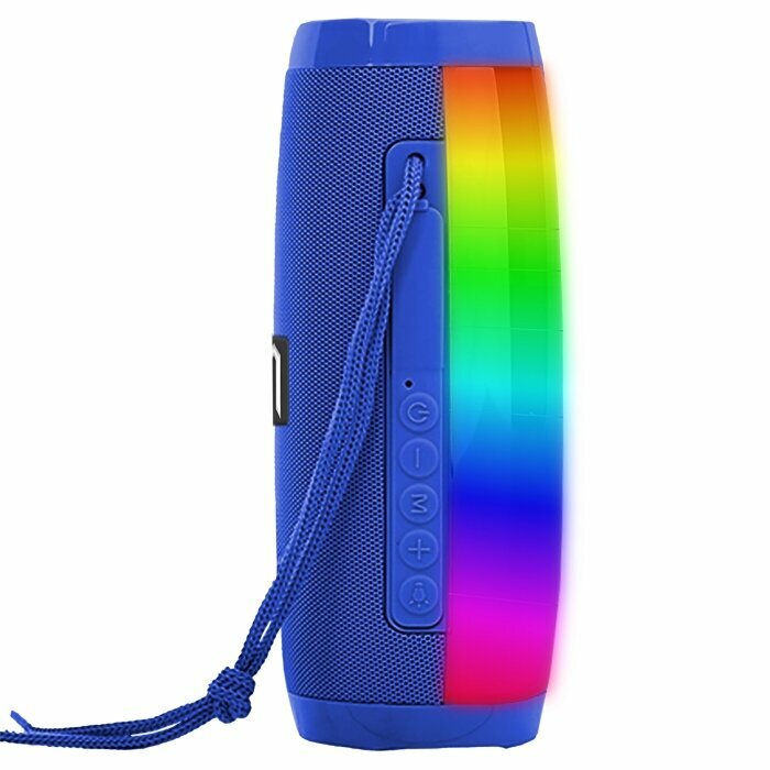 Портативная BLUETOOTH колонка Jet.A PBS-50 синяя (2x5Вт динамика, 1200mAh аккумулятор, LED подсвет)