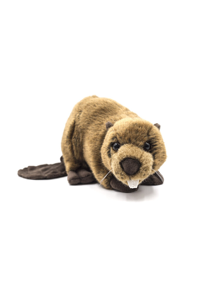 Игрушка мягконабивная LEOSCO Бобёр лежащий 25 см