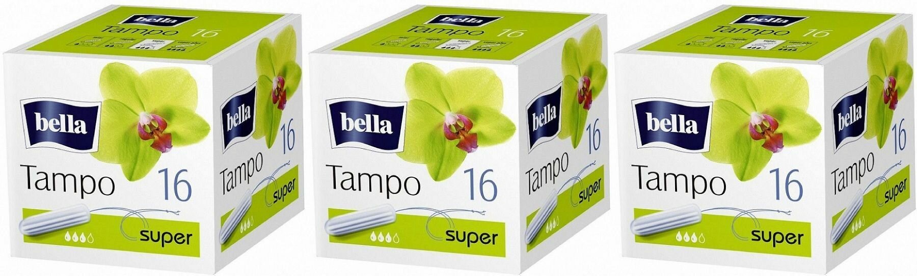 BELLA Тампоны без аппликатора premium comfort Super по 16шт,3уп.