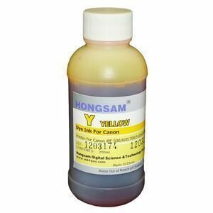 Чернила водорастворимые DCTec iPF500Y для плоттеров Canon iPF605, iPF650, iPF670, iPF750, iPF770 Yellow (желтый) 200 мл (серия 197320)