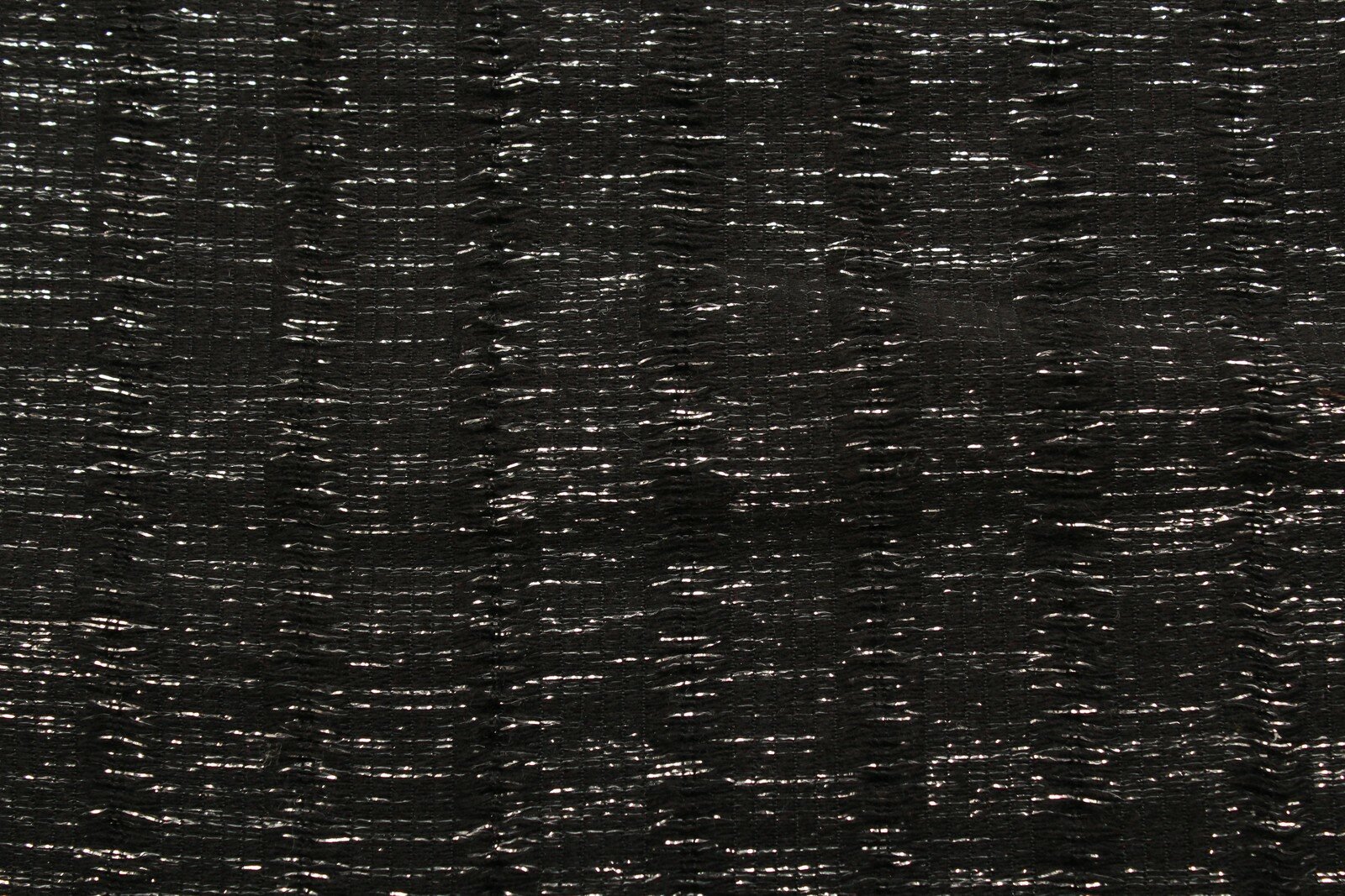 Ткань Трикотаж-корсет-резинка с серебряным люрексом Mambo Lurex черный, ш50см, 0,5 м