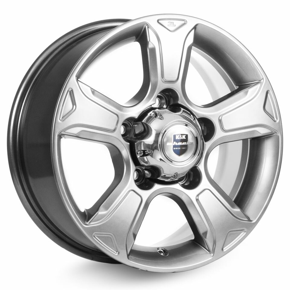 Литой колесный диск КиК Атлант 7x16/5x139.7 ET35 D98 дарк_платинум