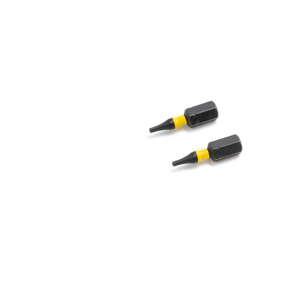 Бита ударная 1/4', Т8 × 25 мм с отверстием, 2 шт. ДТ