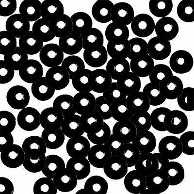 Пайетки россыпью "Zlatka" ZF-09/1 3 мм 10 г №02 черный