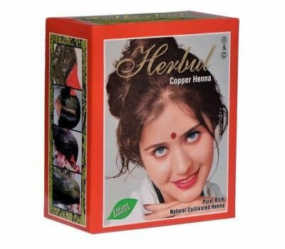 Хна индийская натуральная для волос Хербул / Herbul Henna , 60 гр. (6х10) , Медная (Copper)