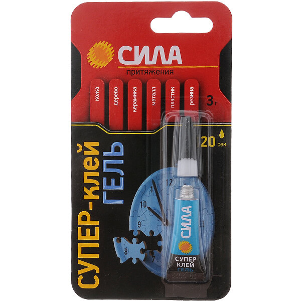 Клей С0039396 SGBL1-3 Супер-клей Гель 3гранный (ССТ) (6 шт. в комплекте)