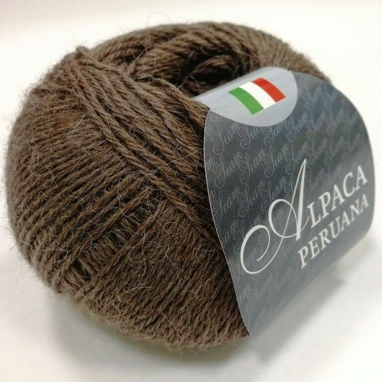 Пряжа Seam ALPACA PERUANA 607 коричневый (5 мотков)