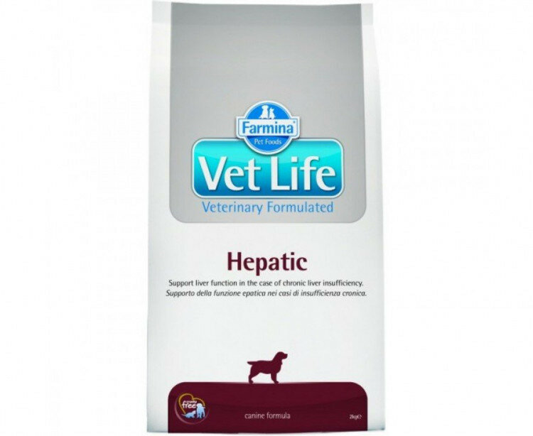 Сухой корм для собак Farmina Vet Life Hepatic , при заболеваниях печени 1 уп. х 2 кг