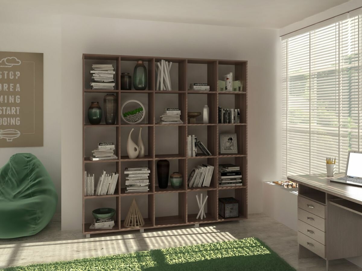 Стеллаж Рекорд-5 для книг 200*209.6*33.6