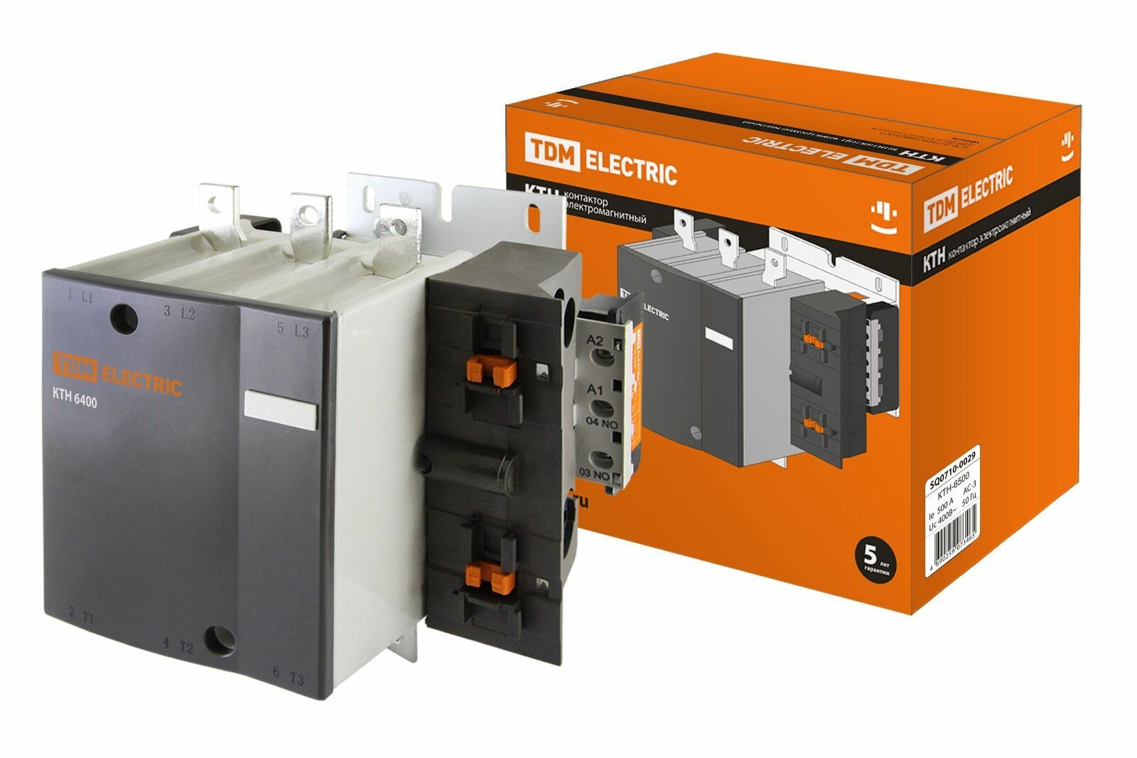 Контактор КТН-6500 500А 400В/АС3 - тдм